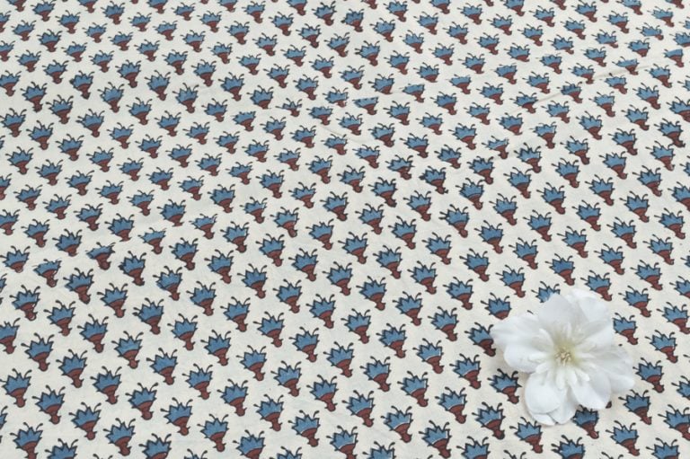 Pre-Cut 0.70m Ajrakh Pure Soft Cotton HandCrafted Fabric - AvagataSara